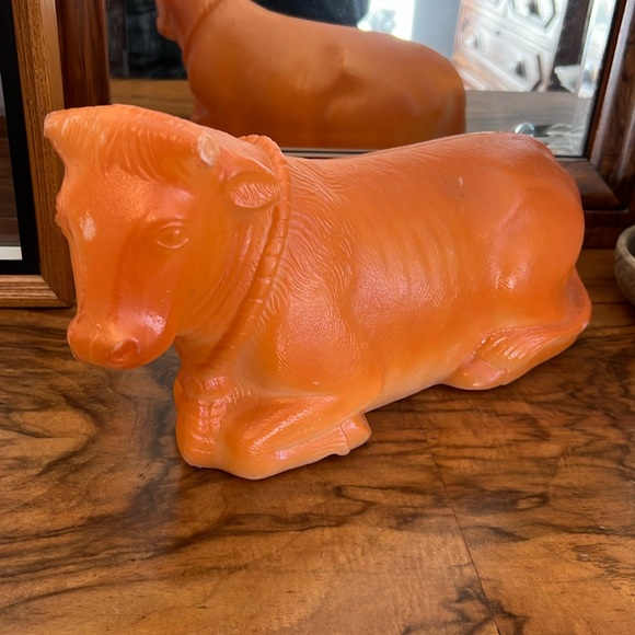 Holiday | Vintage Empire Poloron Blow Mold Cow Christmas Nativity 24660 ...